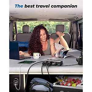 Car Charger Cigarette Lighter Splitter: Joyroom 154W 3 Socket Cigarette Lighter Adapter with PD/Dual QC 3.0 Ports, Separate Switch LED Voltage Display Car Charger Adapter for All Phones & Car Devices