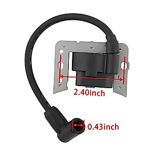 Wellsking 34443A 34443 Ignition Coil Module for Tecumseh 34443B 3443C 34443D LV195EA OH195XP OHH45 OHH50 OHH55 OHH60 Craftsman Yardman Toro 6.75HP 6.5HP Lawnmower Snowblower