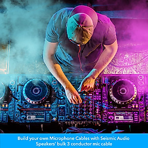 Seismic Audio Speakers Microphone Cable, Build Your Own Mic Cable, Spool of 500 Feet Cable