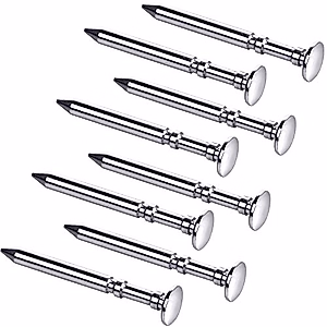 8 Pieces Polished Axles with Angled Head to Minimize Friction Compatible with Derby Cars, Speed Axles