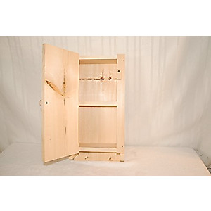 Unfinished Medicine Cabinet. This Cabinet Can Be Used for Many Different Things. It Originally Was Called a Soap Cabinet Back in the Day. You Can Decorate This to Match Your Home Decor. Measures: 11 1/4" X 6 1/2" X 23" Tall.