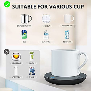 GARMEE Electric Coffee Warmer, Smart Coffee Warmers for Office Desk, Mug Warmer with 2 Temperature Settings, Cup Warmer Tea Warmer, Electric Beverage Warmer, Drink Warmer for Cocoa, Tea, Milk