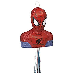 Spider-Man 3D Pull String Pinata - 17" x 14", 1 Pc