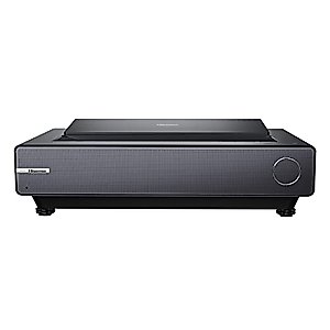 Hisense PX1-PRO 4K UHD Triple-Laser UST Ultra Short Throw Projector, 2200 Lumens, Android TV, HDR10, 30W (Stereo) Dolby Atmos, Dolby Vision, Built-in Alexa and Google Assistant