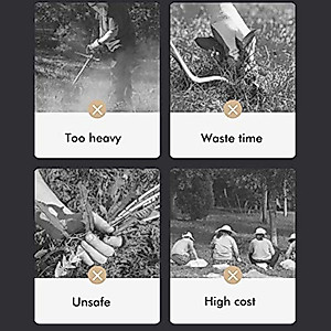 Newooh Garden Tool,Cordless String Trimmer Cordless Rechargeable Grass Trimmer String Grass Trimmer for Garden Lawn Weeding