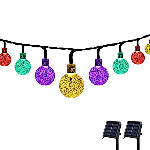 31FT 50LED Solar String Lights Outdoor 8 Modes Waterproof Solar Patio Lights Solar Lights Outdoor Decorative for Garden Yard Home Party Wedding Christmas Garden Solar Lights Patio Lights