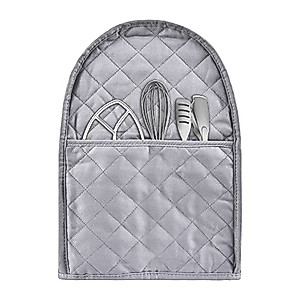 Stand Mixer Cover compatible with Kitchenaid Mixer, Fits All Tilt Head & Bowl Lift Models,Pure Cottot,Fine, Soft, Not Easy to Fade, Not Easy To Pilling (Grey, Fits for 4.5-Quart and All 5-Quart)