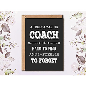 NTVShop Thank You Card For An Awesome Coach - Appreciation Gift - Card For All Occasions - Cute Card For Men And Women