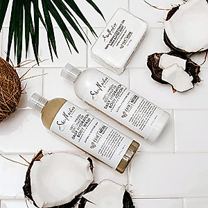 SheaMoisture Shea Butter Body Wash Bar Soap, Cleansing Skin Care to Soften & Restore, 100% Virgin Coconut Oil with Coconut Milk, Shea Butter & Acacia Senegal, 8 Oz Bar - 6 pack