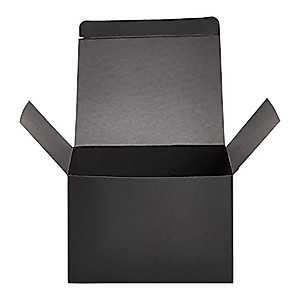 Juvale 30 Pack Black 6x6x4 Gift Boxes with Lids for Presents, Birthday Themed Party Favors, Groomsmen, Bridesmaid Proposal