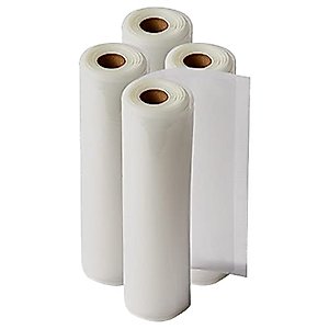 Vacuum Sealer Bags, Rolls for Custom-Size Bag Making & Airtight Food Storage, Sous Vide, BPA free for PowerXL Duo NutriSealer, 10.2” x 20’ (4, 80 FT)