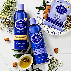 Hask Blue Chamomile and Argan Oil Blonde Care Conditioner, 12 Ounce