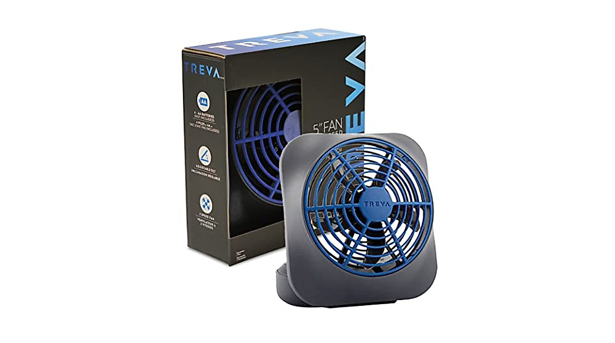 O2COOL Treva 5" Portable Fan for Summer Cooling