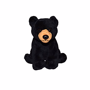 Wild Republic Wild Calls Black Bear, Authentic Animal Sound, Stuffed Animal, Eight Inches, Gift for Kids, Plush Toy, Fill is Spun Recycled Water Bottles, 6" (23312)