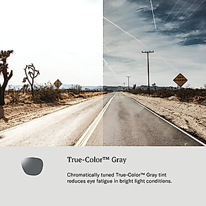 AO-1002 Sunglasses - Gunmetal - True Color Gray AOLite Nylon Lenses - 51-19-145