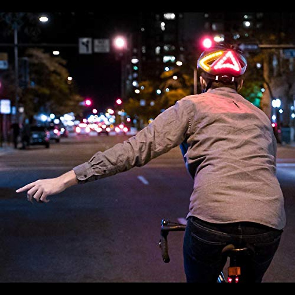 Lumos Kickstart Smart Bike Helmet | Front and Back LED Lights with Turn Signals | Electric Lime with MIPS