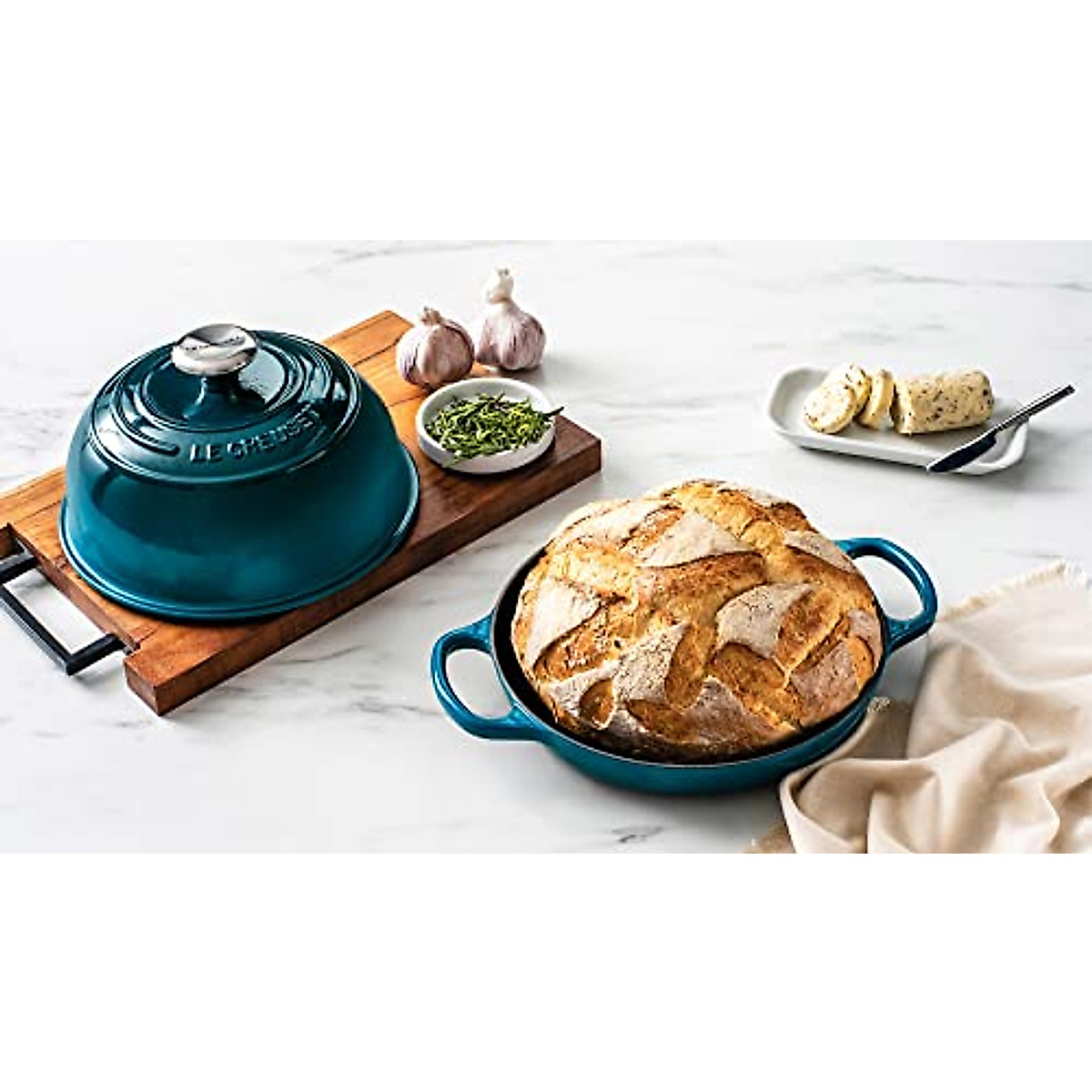 Le Creuset Enameled Cast Iron Bread Oven, Deep Teal