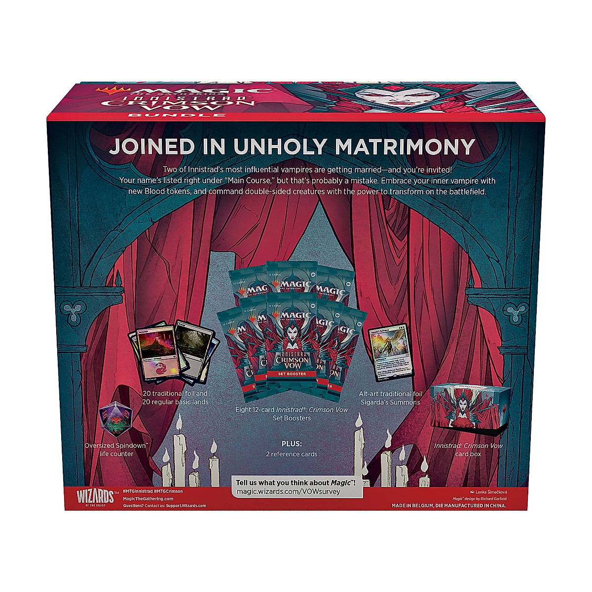 Magic: The Gathering Innistrad: Crimson Vow Bundle | 8 Set Boosters + Accessories