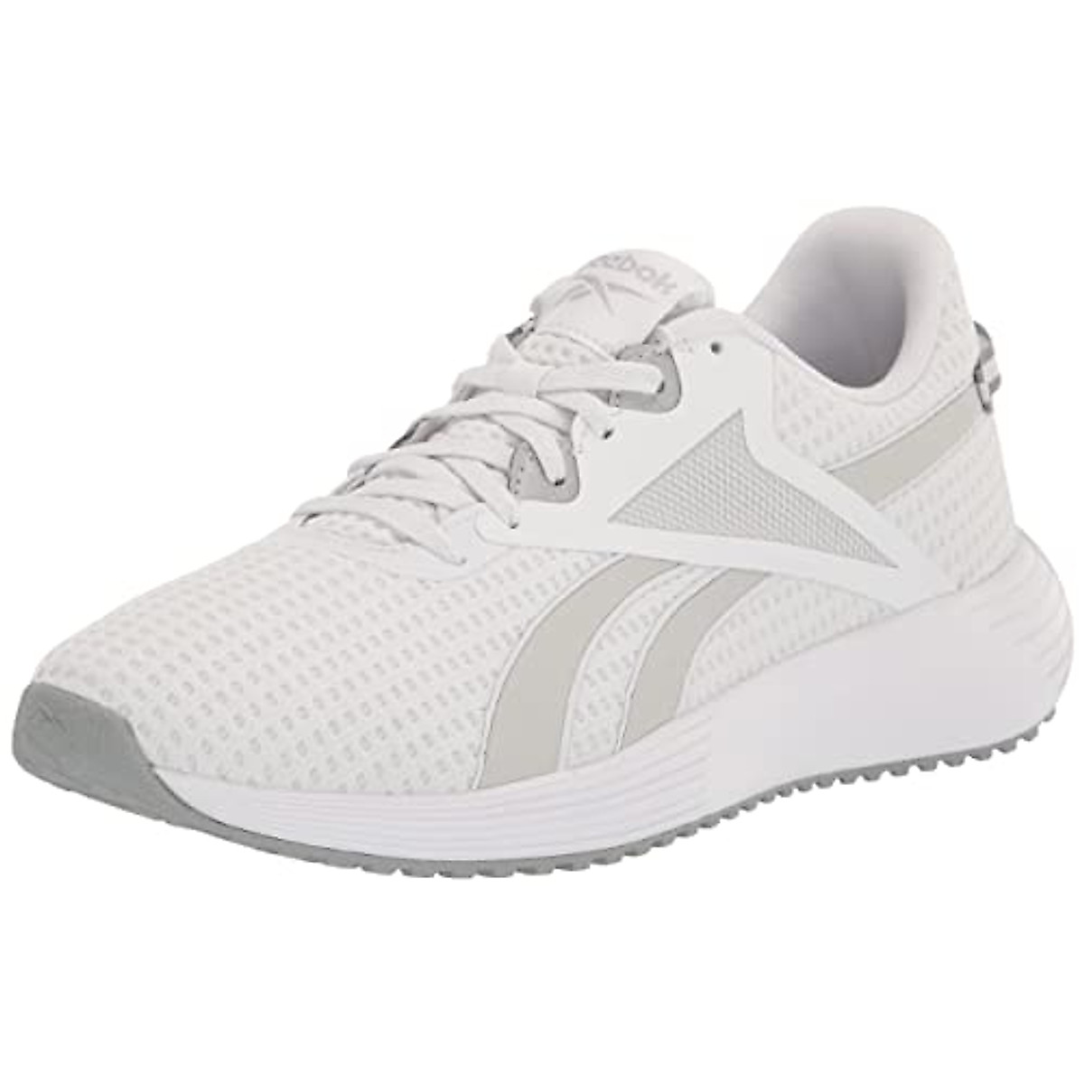 Reebok womens Lite Plus 3.0 Running Shoe, White/Silver Metallic/Pure Grey, 7.5 US