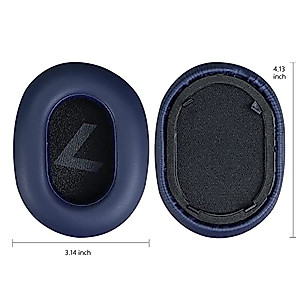 MOLGRIA GO 810 Protein Leather Ear Pads Cushion Replacement Earpads for Plantronics BackBeat GO 810 Over-Ear Wireless Headphones(Blue)