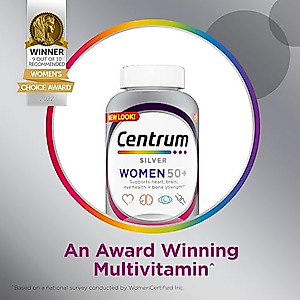 Centrum Silver Women's Multivitamin for Women 50 Plus, Multivitamin/Multimineral Supplement with Vitamin D3, B Vitamins, Non-GMO Ingredients, Supports memory and cognition in older adults - 65 Ct
