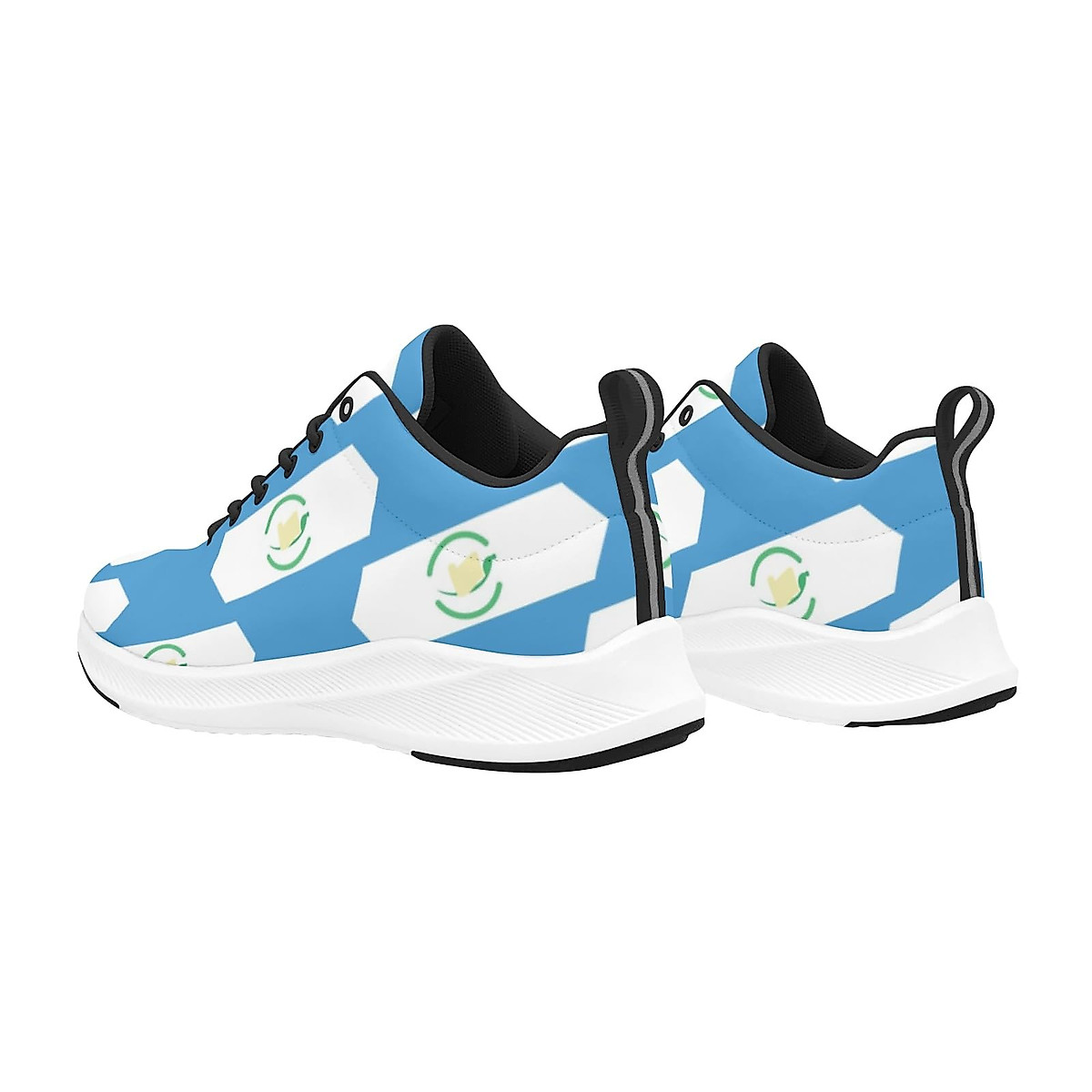 AFFAMA Guatemala Flag Womens Lightweight Running Walking Shoes Casual Sneaker White