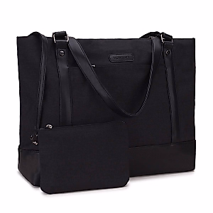 Laptop Tote Bag for Women, 15.6 Inch Computer Shoulder Bag Teacher Work Bag Travel Purse with Small Pouch VONXURY