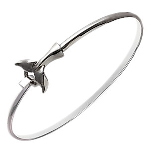 Cape Cod Jewelry-CCJ Whale Tail Bracelet | Latch Cuff