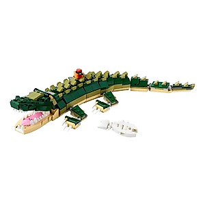 LEGO Creator 3-in-1 Crocodile 31121 Building Toy Featuring Wild Animal Toys (454 Pieces)