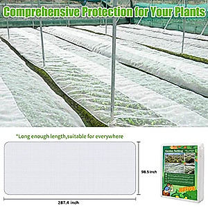 JIFTOK Ultra Fine Garden Mesh Netting, 8×24FT Plant Covers Insect Bird Protection Netting for Vegetable Fruits Flowers Crops Greenhouse Row Cover Raised Garden Bed Cover Screen Netting