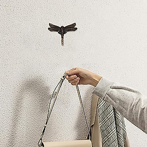 ABOOFAN Dragonfly Clothes Hook Decorative Hooks for Hanging Things Bathroom Towel Hooks for Wall Dragonfly Shape Hook Wall Hook for Kitchen Decorative Wall Hook Wall Hanging Hooks Key Hook