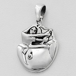 Dryad Design Celtic Goddess Cerridwen Pendant - Sterling Silver Witch Jewelry for Women