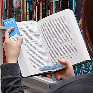 DULRLLY 6 Pieces Book Page Holder, Resin Thumb Savers for Reading, Light Weight Book Opener Tool Bookmarks Book Reading Accessories for Teachers Book Lovers