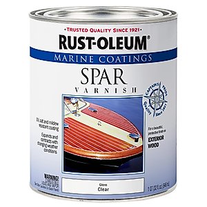 Rust-Oleum 207008 Marine Spar Varnish, Quart, Gloss Clear