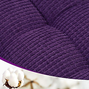 fublousRR5 Chair Cushion, 40x40cm Solid Color Square Soft Thicken Seat Pad Cushion Tie on Chair Home Decor Purple