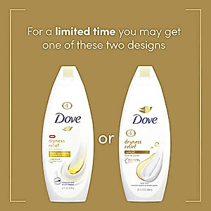 Dove Body Wash for Dry Skin Dryness Relief Effectively Washes Away Bacteria While Nourishing Your Skin 22 oz (Pack of 4)
