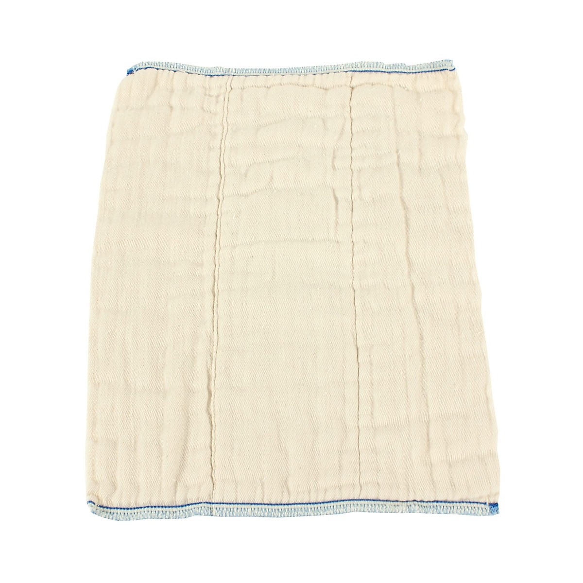 Unbleached Prefold Cloth Diapers by OsoCozy – 100% Cotton, Durable, Soft, Absorbent, Sustainable & Economical - 12"x16", Fits 7-15 Lbs. - (Infant 4x8x4)