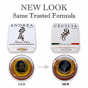 CECILIA 'Sanctus' Rosin for Viola, Rosin Specially Formulated Viola Rosin for Viola Bows with Included Rosin Spreader (Full Cake)