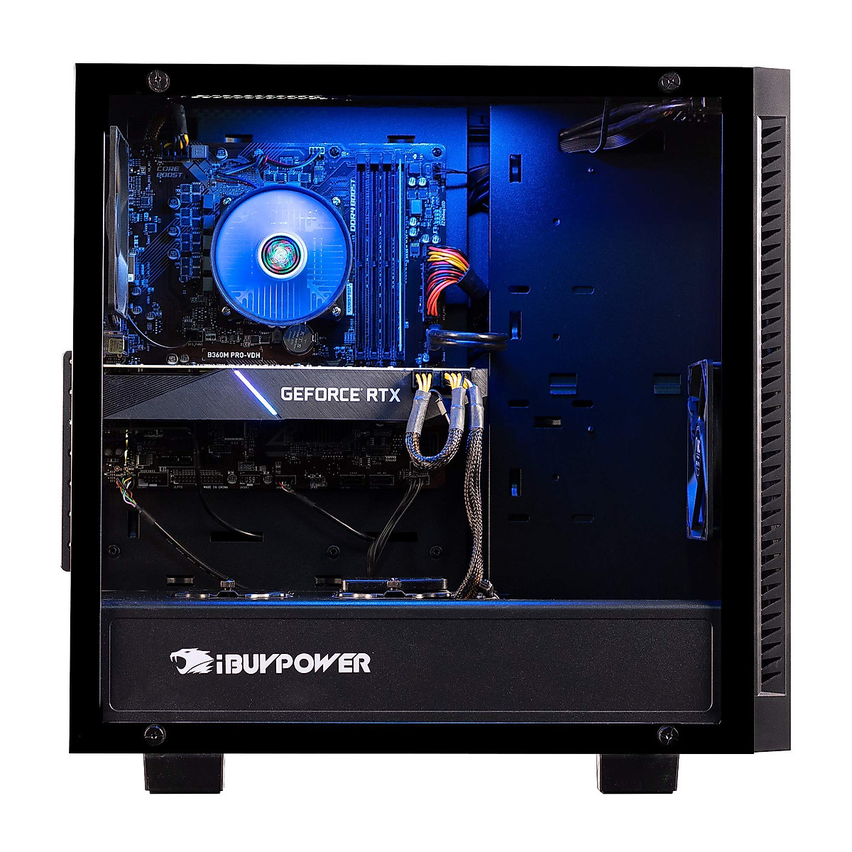 iBUYPOWER Elite Gaming PC Computer Desktop N27B 067i (Intel i7-8700 3.2GHz, NVIDIA Geforce RTX 2060 6GB, 8GB DDR4-2666 RAM, 1TB HDD, 240GB SSD, WiFi Included, Win 10 Home, VR Ready), Black