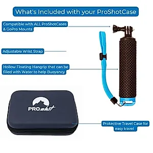 ProShot Dive - Underwater iPhone Housing Rated to 130ft/40m. Universal Waterproof iPhone Case, Compatible with All iPhones. Fits iPhone 6s - iPhone 14 Pro Max. Scuba Diving and Snorkeling iPhone Case.
