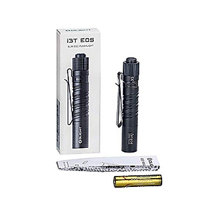 OLIGHT I3T EOS 180 Lumens Dual-Output Slim EDC Flashlight for Camping and Hiking, Tail Switch Flashlight with AAA Battery