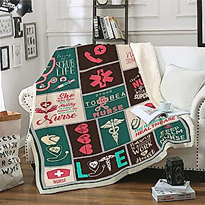 Nurse Gifts Nurse Week Gifts Blanket,Nurse Gifts for Women,Gifts for Nurses,School Nurse Gifts,Nurse Graduation Gifts,Nurse Retirement Gifts Throw Blanket for Bed Office Sofa