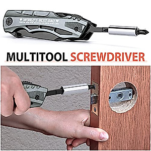 luckdoor Gifts for Dad from Daughter Son,Pocket Knife WORLD'S BEST DAD Christmas Stocking Stuffers for Dad, Fathers Day Birthday Gifts,Cool Gadget for Hiking,Cycling,Camping,Outdoor.