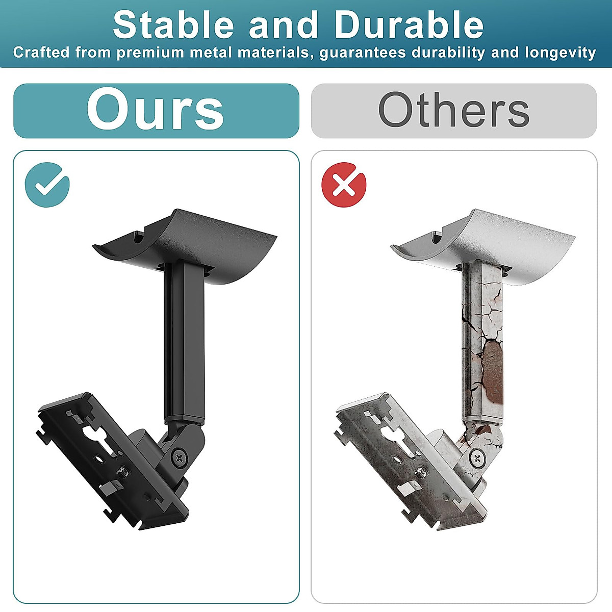 Yimaut (2 Pack) Ceiling/Wall Mount Bracket for Bose Cube Speaker,for UB-20,UB20 Series II, WB-50 Series II, Lifestyle 600, V35, V25, V10, T20, V20, V30, CineMate 520, CM520, Acoustimass Series Black