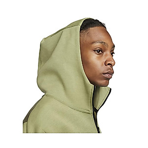 Nike Sportswear Alligator/Medium Olive/Black Tech Fleece Full-Zip Hoodie - XS