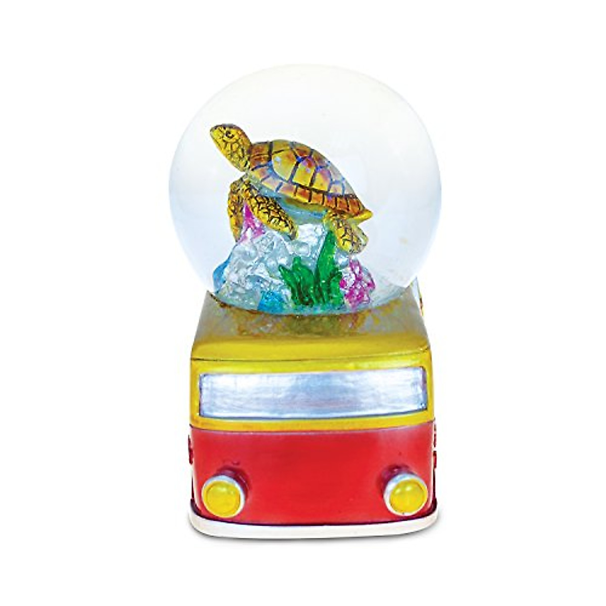 COTA Global Van with Sea Turtle Snow Globe - Water Globe Figurine with Sparkling Glitter, Collectible Novelty Ornament for Home Decor, for Birthdays, Christmas, and Valentine's Day - 65mm