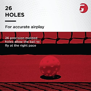 Gamma Photon Indoor Pickleballs Pack of 6, USAPA Approved, High-Visibility, Durable and Ultra-Balanced