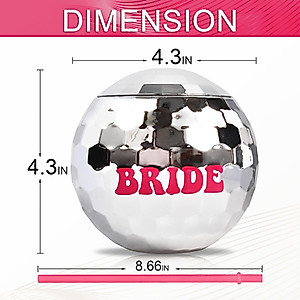 MGupzao Bride Disco Ball Cocktail Cup with Pink Straw Set of 1 Bachelorette Party Gift for Bridal Last Hoedown Bachelorette Party Decorations
