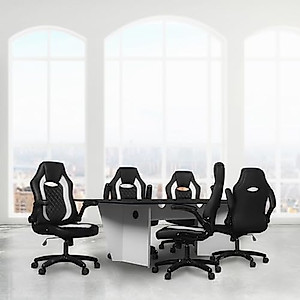 Regency Conference Room Table, 8 ft, Ash Grey/White