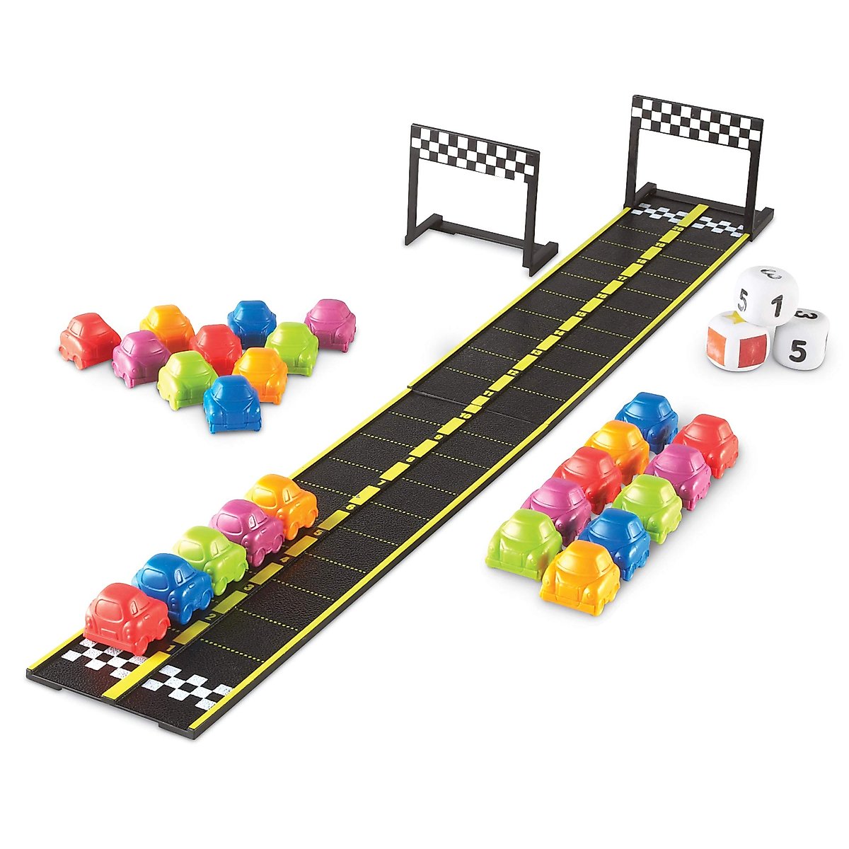 Learning Resources Mini Motor Math Activity Set, Homeschool, Includes Counting, Pattern, Addition and Subtraction Activities, 31 Pieces, Ages 4+